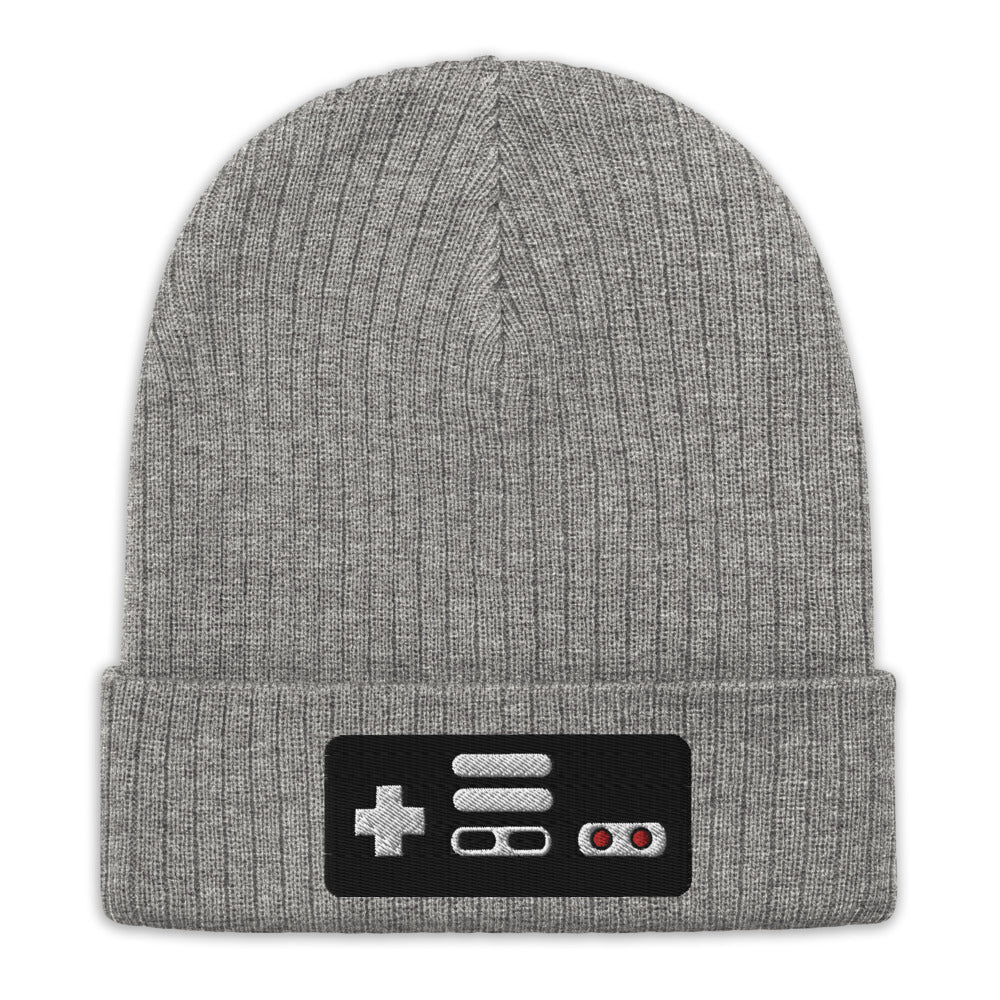 NES Controller | Recycled cuffed beanie | Retro Gaming